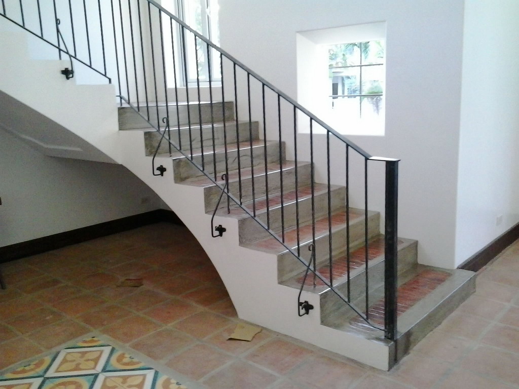 Stair Railing Simple Design | Glass Railings Philippines, Glass Railing ...