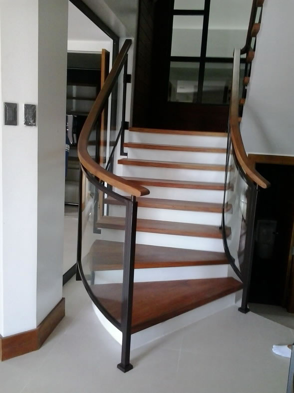 Glass Stair Railing | Glass Railings Philippines, Glass Railing ...