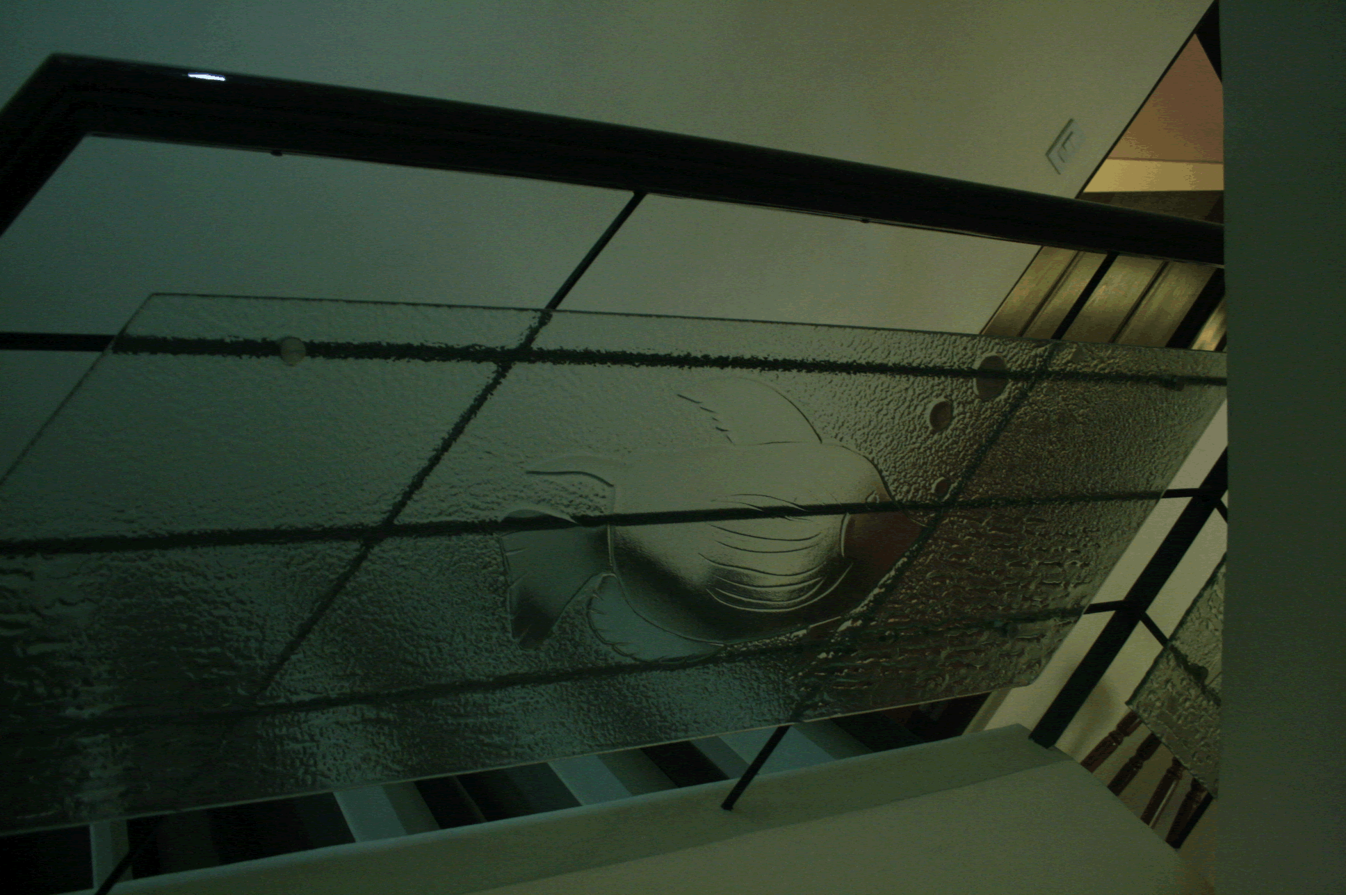 Textured Glass Stair Railing | Glass Railings Philippines, Glass ...